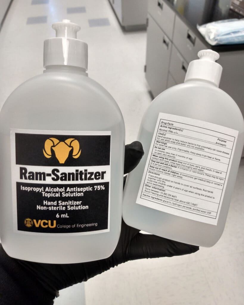 VCU Engineering lab produces hand sanitizer – VCU College of ...