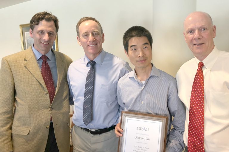 Xu wins Ralph E. Powe Award from Oak Ridge Associated Universities ...